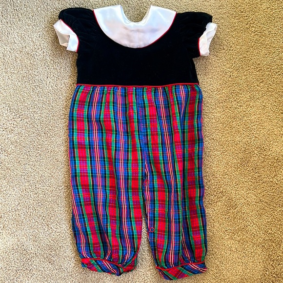 Toddle Tykes | Bottoms | Vintage Toddle Tykes Holiday Jumpsuit 24 ...